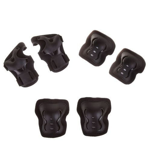 Защита для роллеров и скейтбордов 107 Black, размер M, Защита для роликов детская, защита для роликов, наколенники для роликов, налокотники для роликов