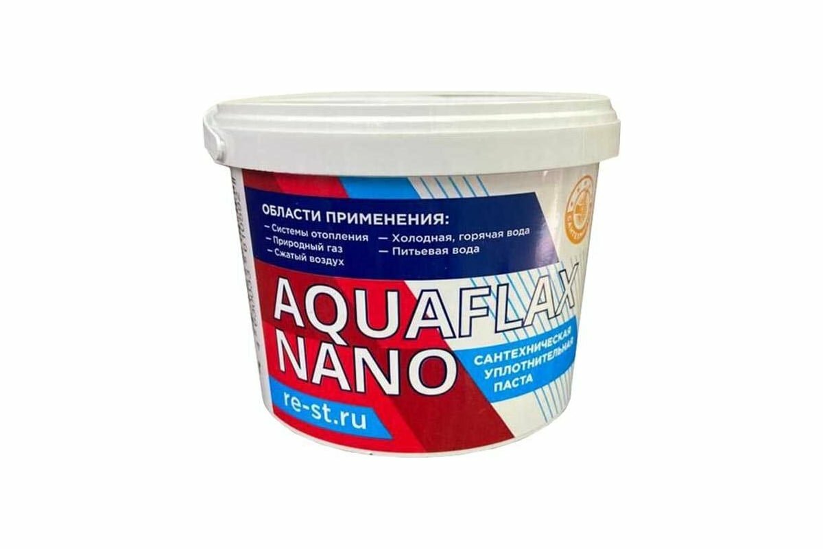 СантехМастер AquaflaxNano паста для льна сантехники банка 400 гр 04059