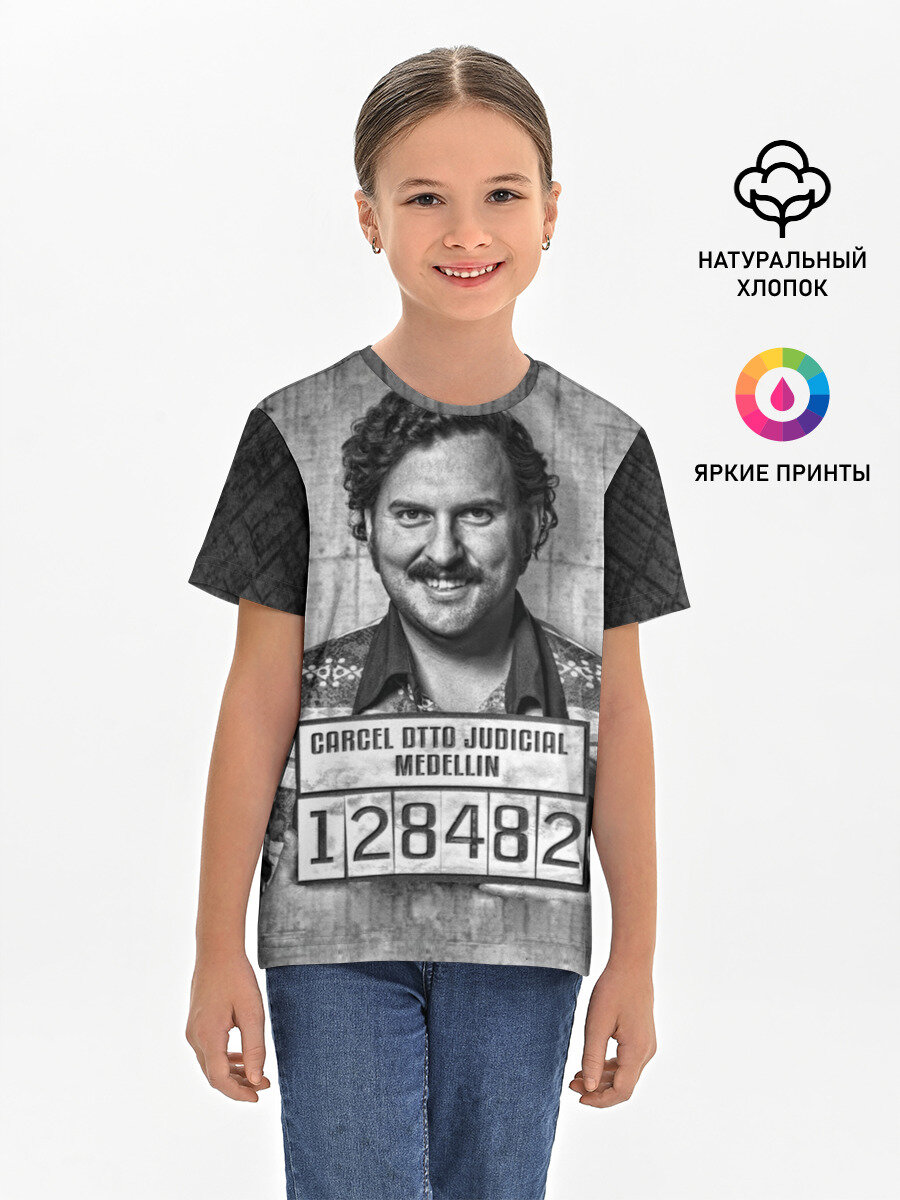 Футболка хлопковая детская Пабло Эскобар