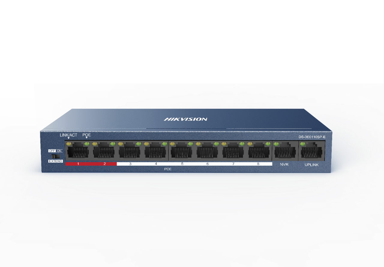 Коммутатор POE Hikvision DS-3E0110SP-E