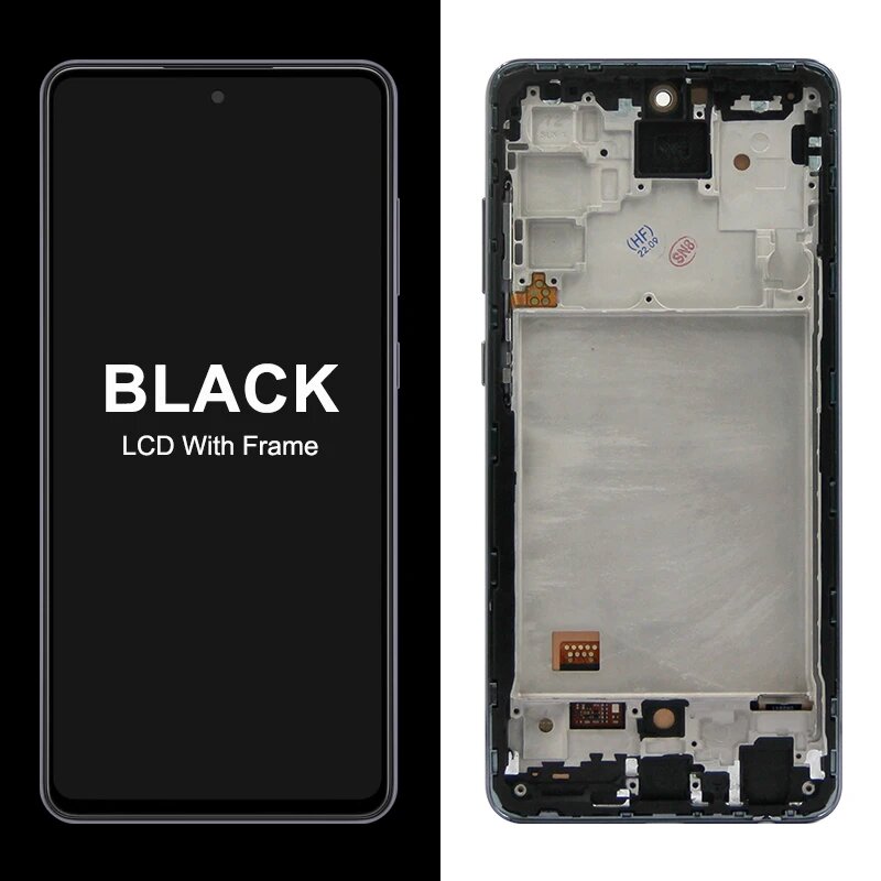 Для Samsung A72 4G протестировано A725F A725 A725M A725M/DS ЖК-дисплей с цифровым преобразователем сенсорного экрана в сборе, замена