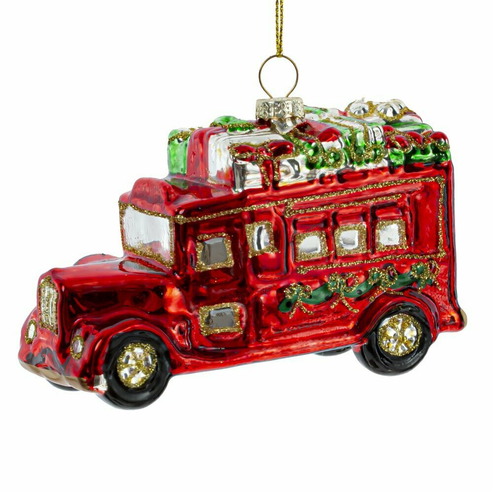 Елочная игрушка Машинка, 10,5х4,5х8 см KSM-812271