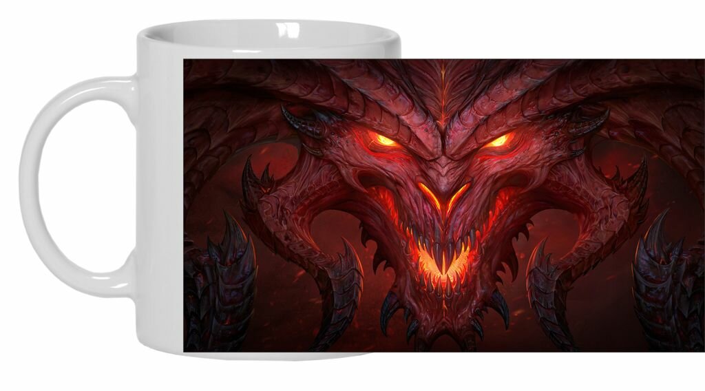 Кружка Diablo, Диабло №4, Кружка-хамелеон