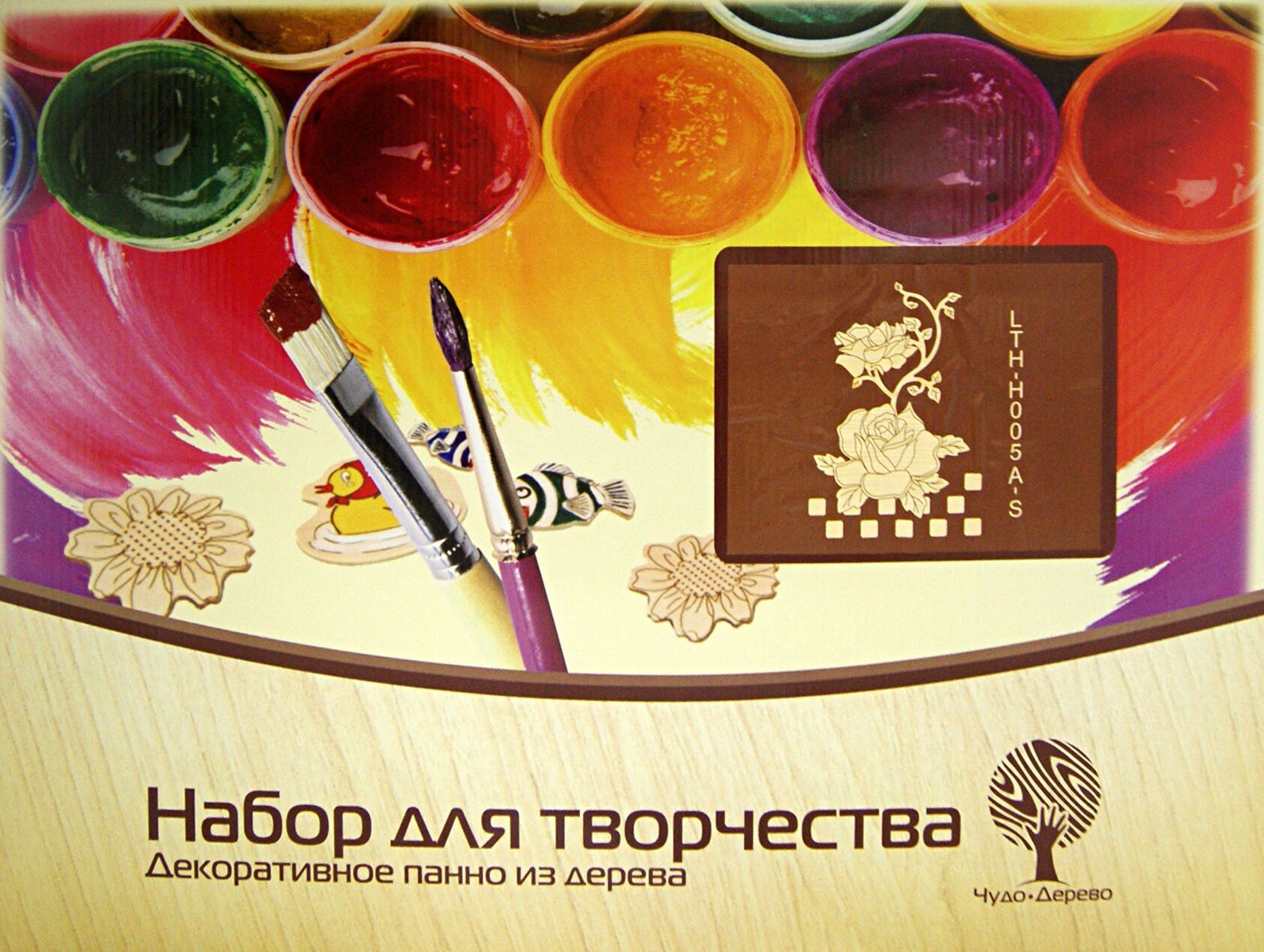 Набор для творчества. Декоративное панно из дерева "Розы" (LTH-H005A-S)