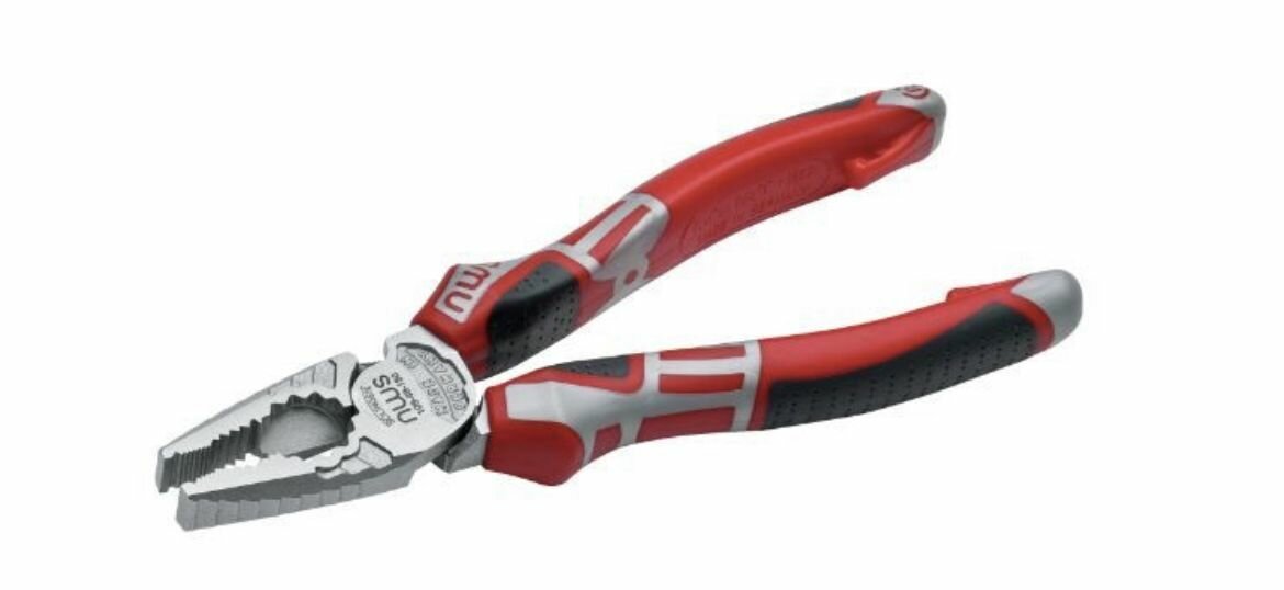 Пассатижи NWS 165 мм CombiMax, покрытие Crom, рукоятки SoftGripp 3K