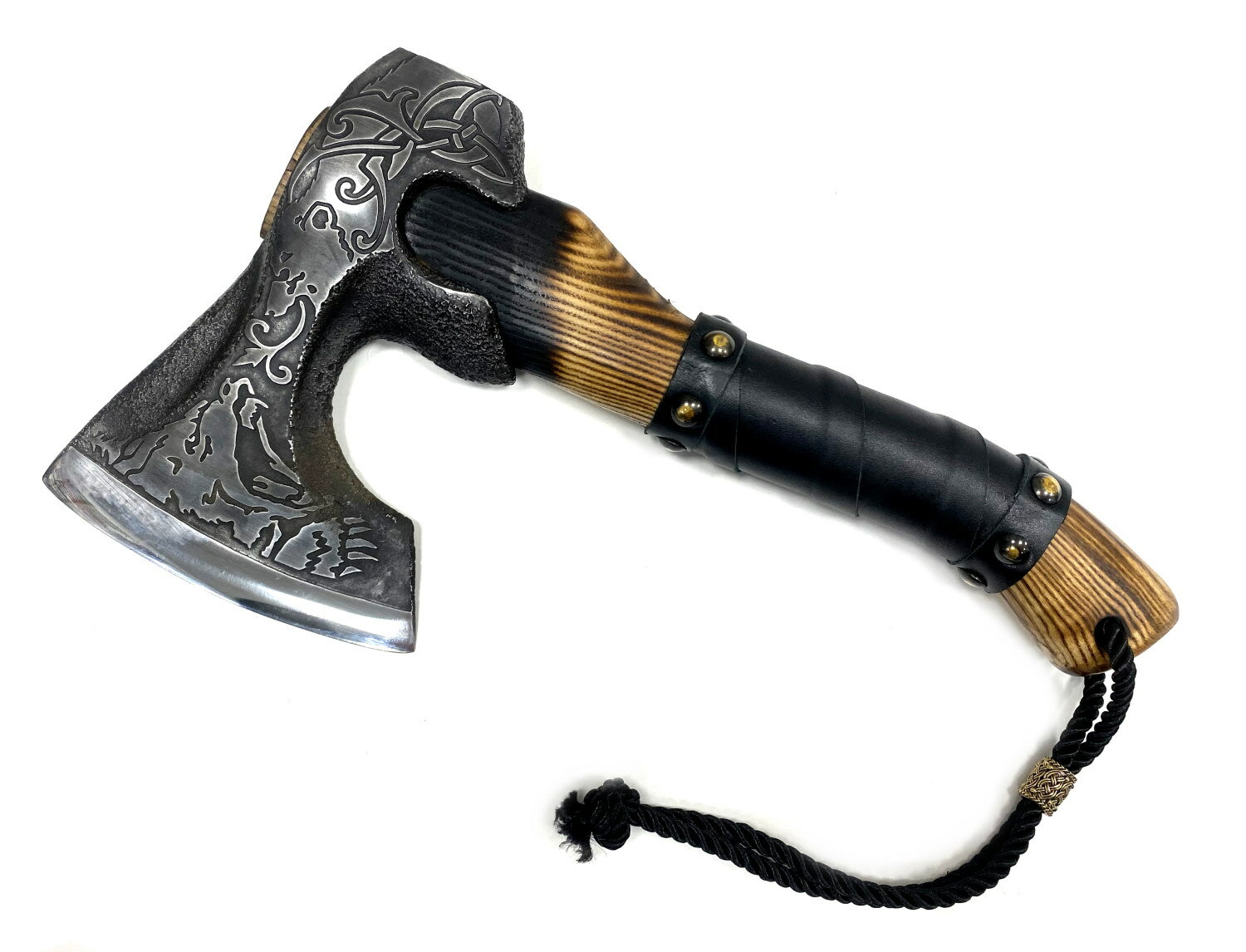 Топор ручной работы Универсальный Медведь Велес, кулачный 28 см