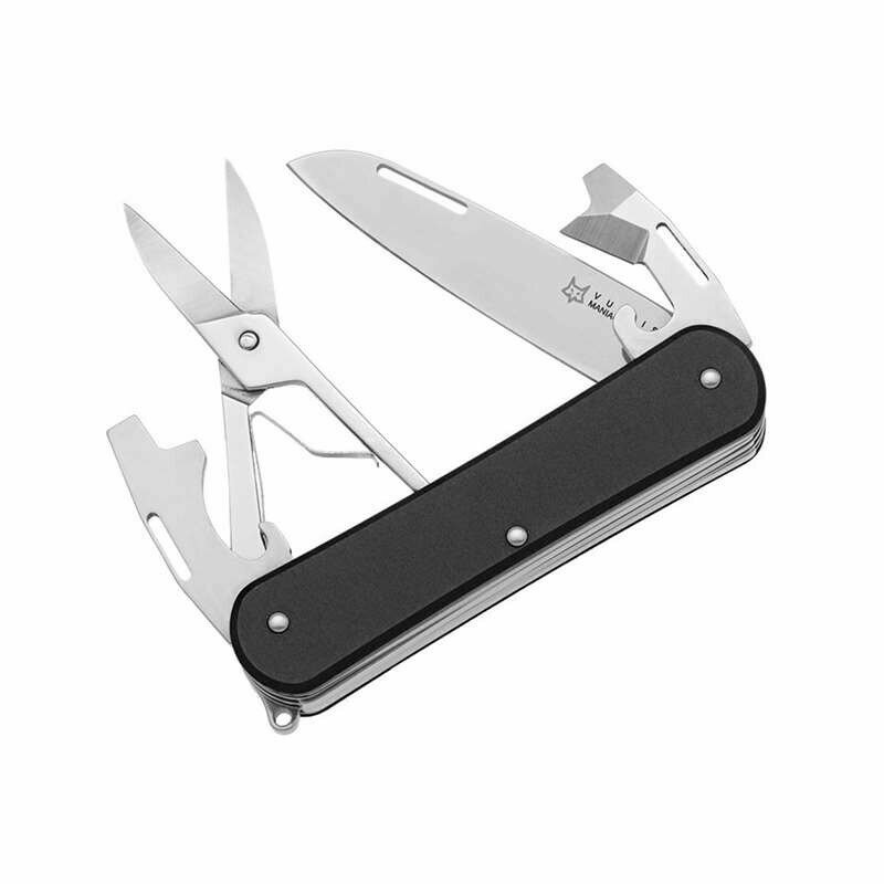 Fox Knives Нож многофункциональный складной Vulpis, 5,5 см (FX-VP130-F4 BK)