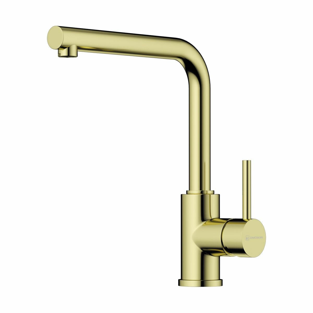 Смеситель для кухни OMOIKIRI Nakagawa-LG с поворотным изливом / светлое золото