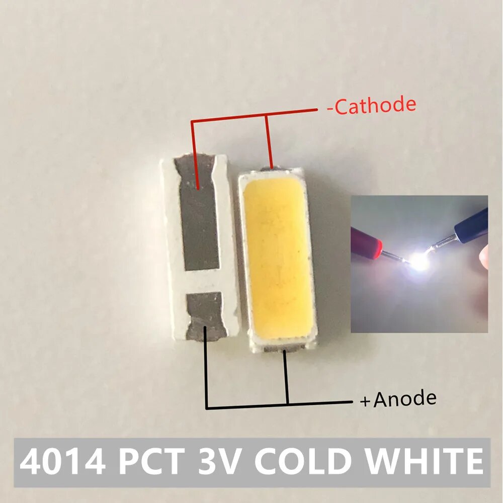 LED 4014 3V PCT холодный белый свет