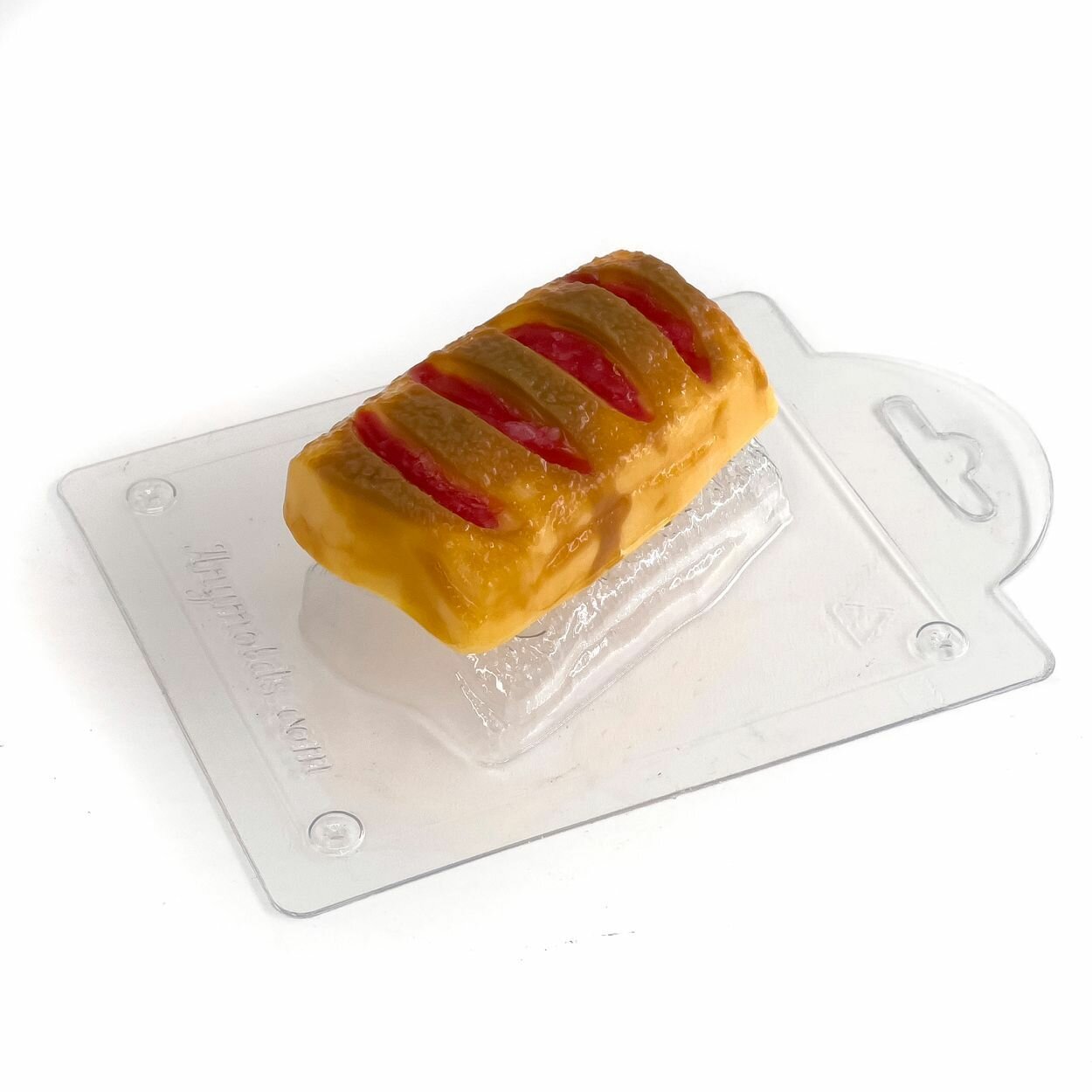 Слойка с джемом - формочка пластиковая для изготовления мыла, шоколада и гипсовых отливок