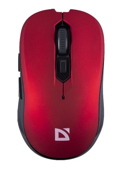 Мышь Defender Gassa MM-105 красная, 6D,800-1600dpi, бесшумн беспроводная