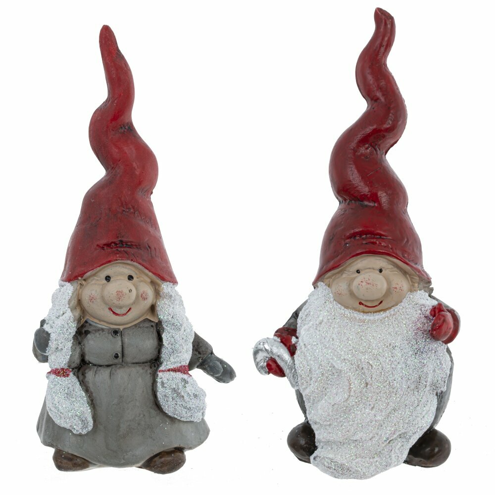 Фигурка декоративная "Гном", L6 W5 H14 см, 2в.