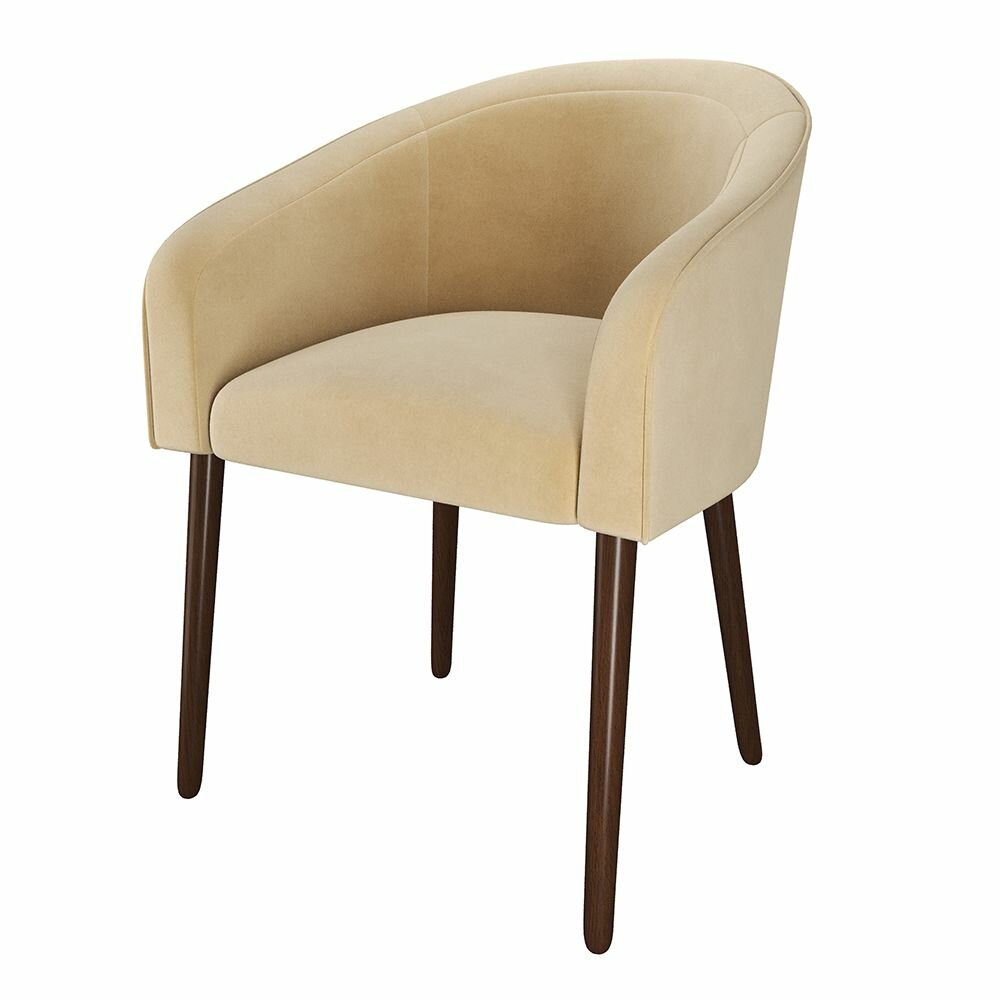 Стул-кресло мягкий ANGELICA, темный орех песочный MUCHIO 04