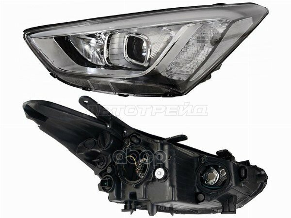 Фара Hyundai Santa Fe 12-15 / Grand Santa Fe 13-16 (Слева/ Галоген/ ДХО) Sat арт. ST-221-1167L