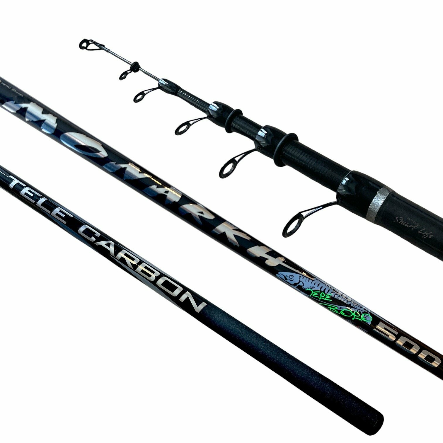 Удилище Kaida Monarkh 5m Carbon с кольцами болонская bolo удочка на поплавок, на боковой кивок, карпа, карася