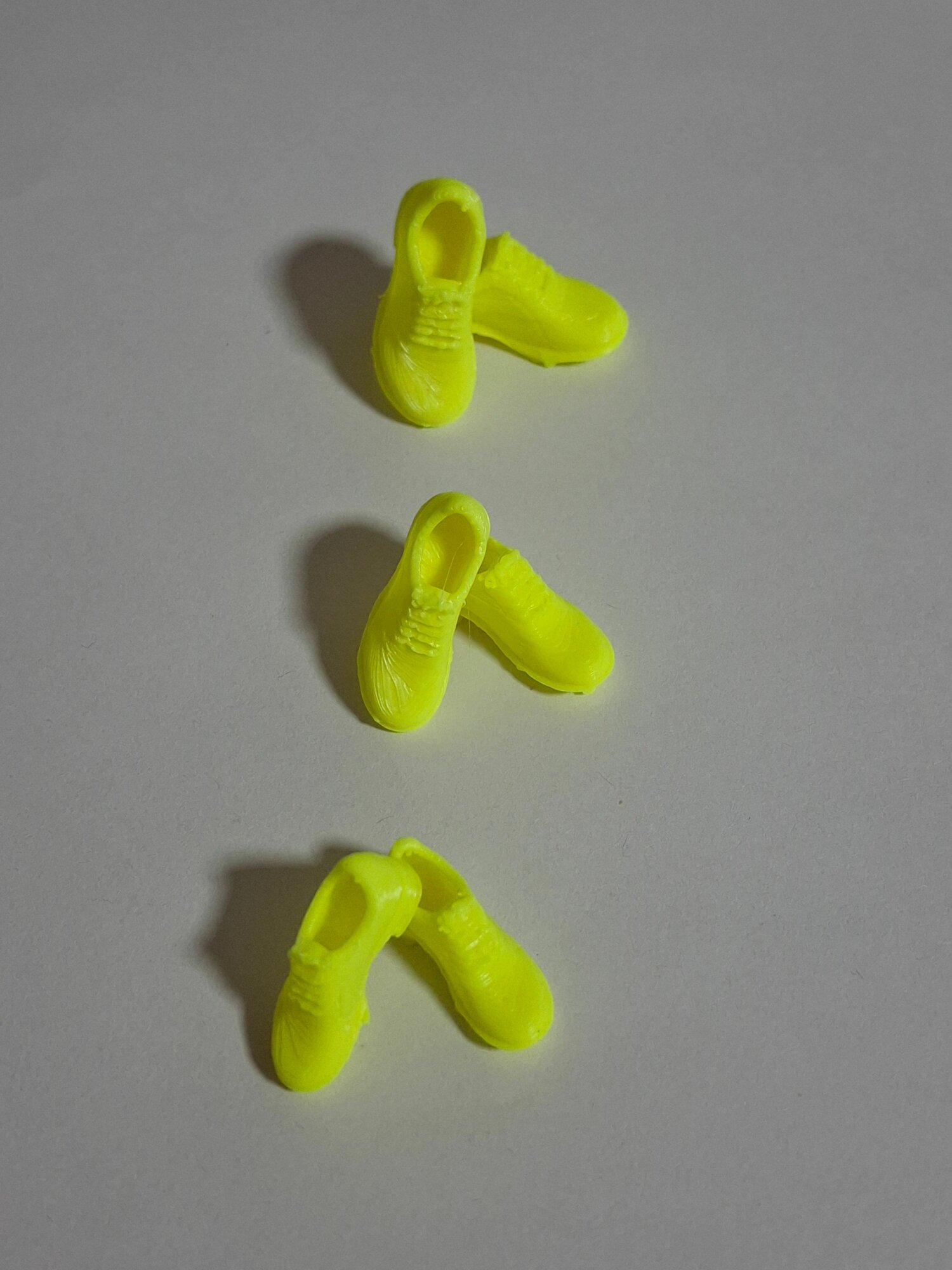 Миниатюрные полуботинки - 3 пары, для ватных игрушек, кукол высотой 9-14 см, ABS пластик