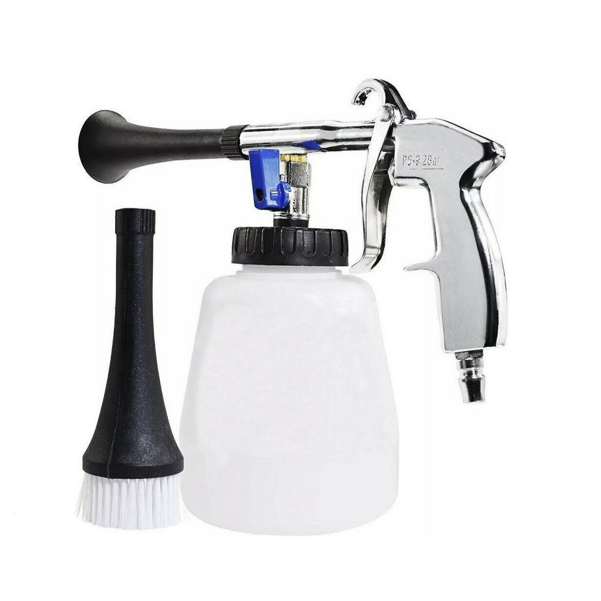 Аппарат для химчистки салона автомобиля - распылитель, щетка / Чистящий пистолет / Торнадор