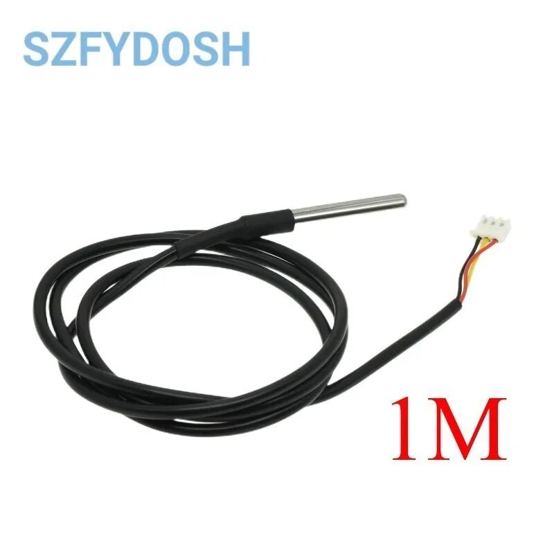 Датчик температуры DS18B20, 1M-2.54MM
