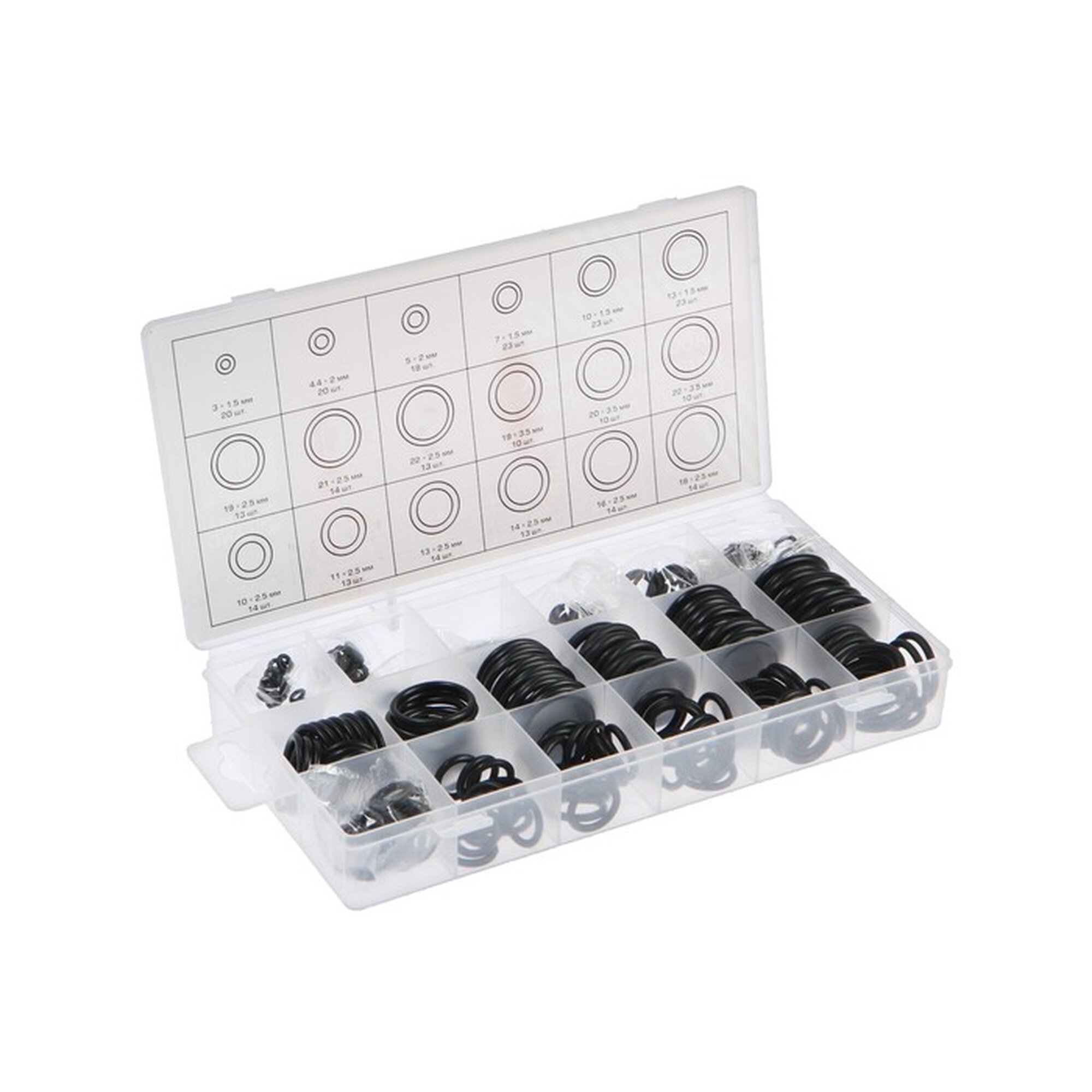 Набор резиновых уплотнительных прокладок тундра krep, 279 предметов