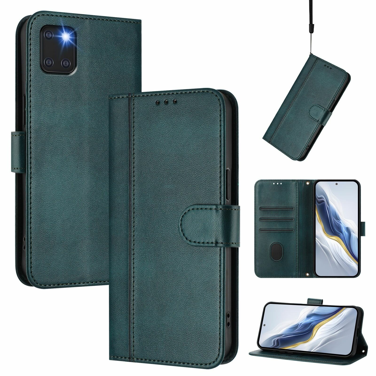 Модный кожаный чехол для Samsung Galaxy A81/note 10 lite/M60S(Самсунг Галакси A81/note 10Лайт), защитный чехол-кошелек для телефона, чехол-книжка с держателем для карт с магнитной застежкой.