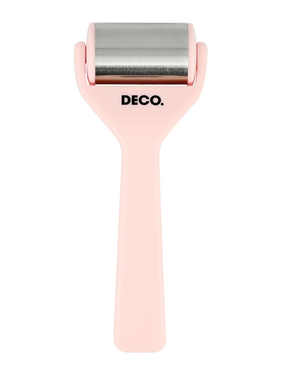 Роллер для лица "DECO", металлический, цвет розовый, для лица, 1 шт