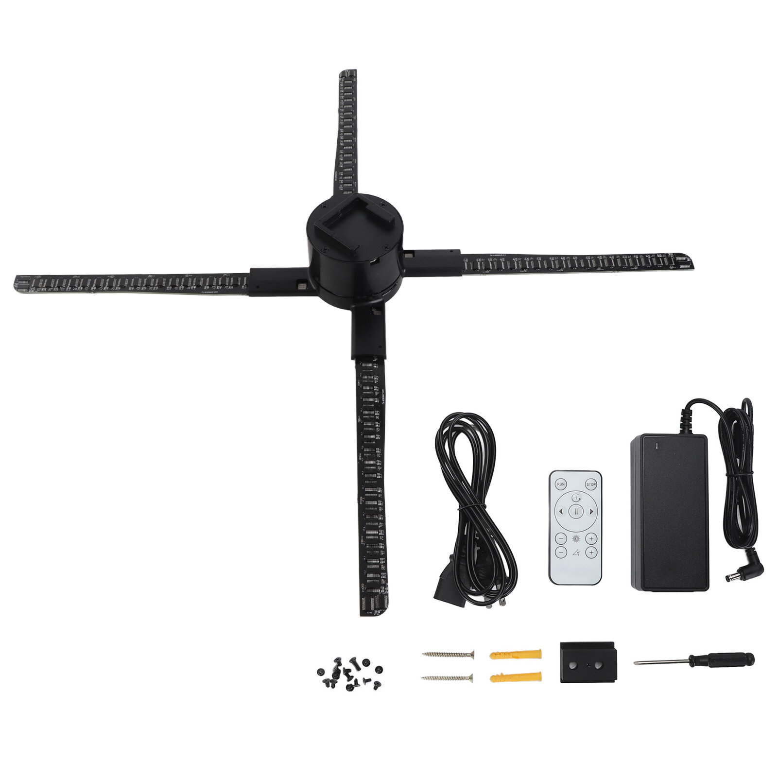 3D Голографический Вентилятор 678 LED APP WiFi Bluetooth Пульт Дистанционного Управления 22-Дюймовый Голографический Проектор для Android Win