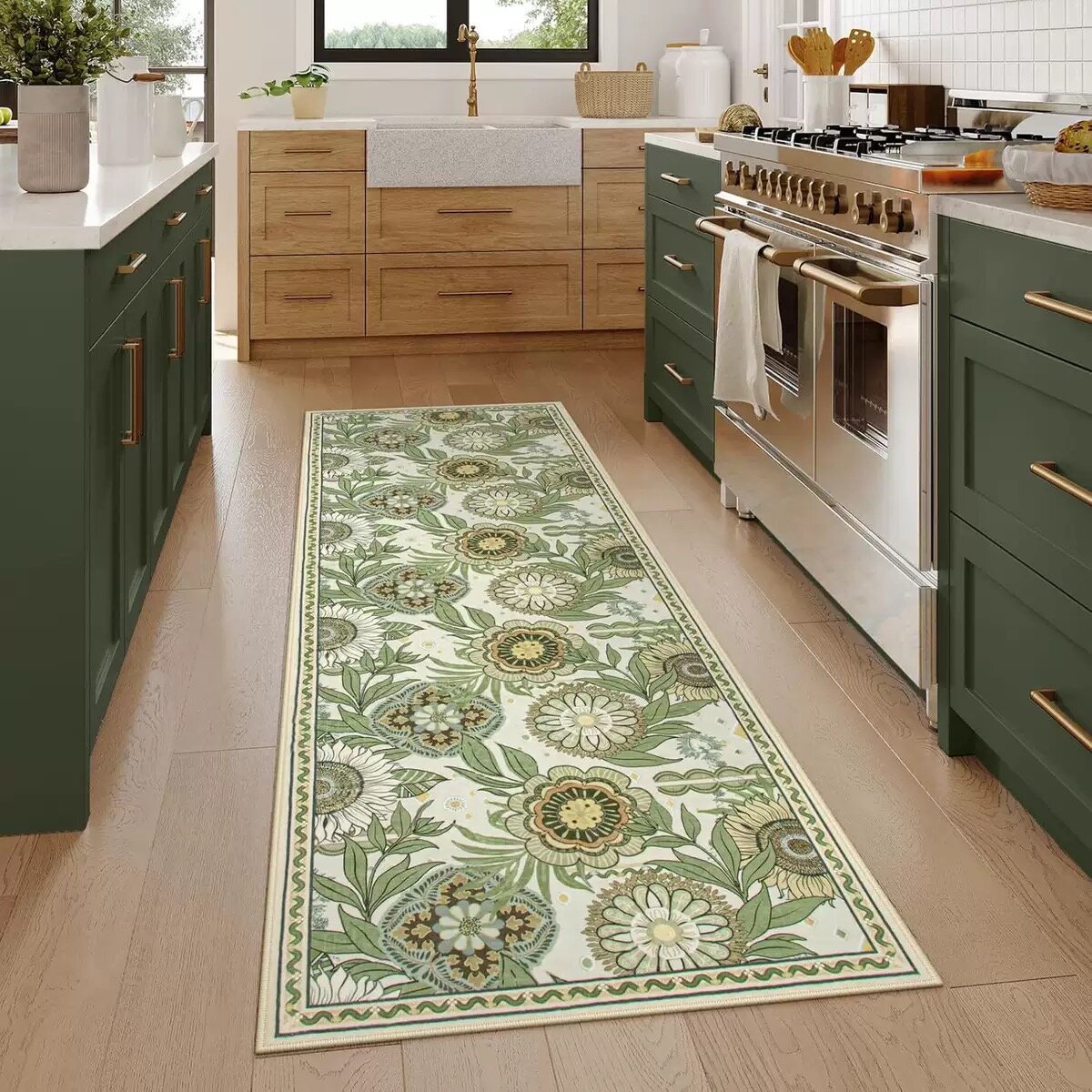 Ретро персидский ковер, кристаллический плюш, розовый, 80х160см