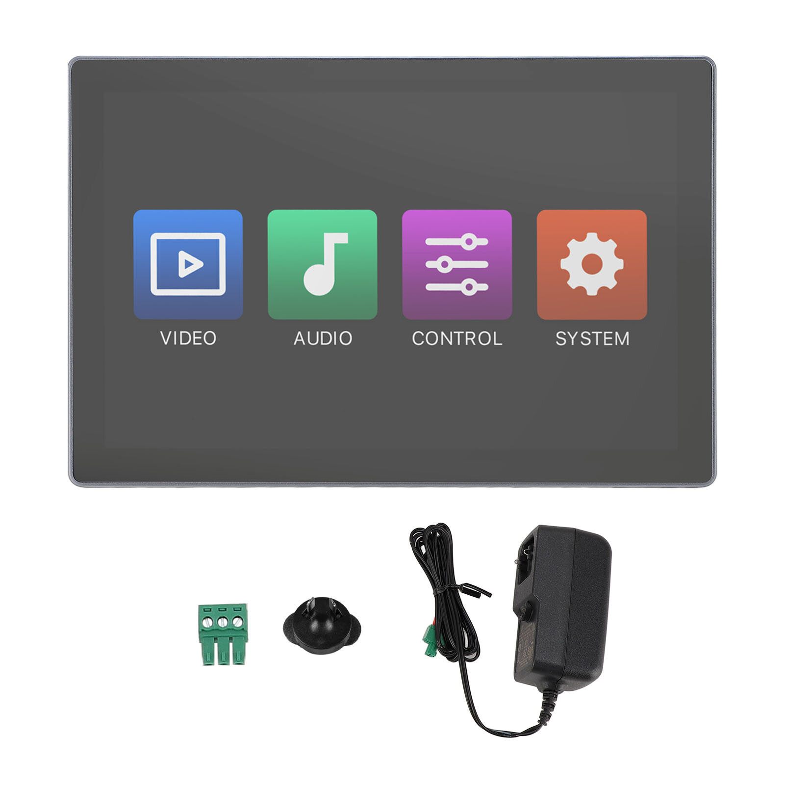 10 Inch Smart Home Touch Screen 4GB 32GB Wireless BT Quick Response Smart Home Multifunctional Control Panel for Android 11 UK Plug 100‑240V