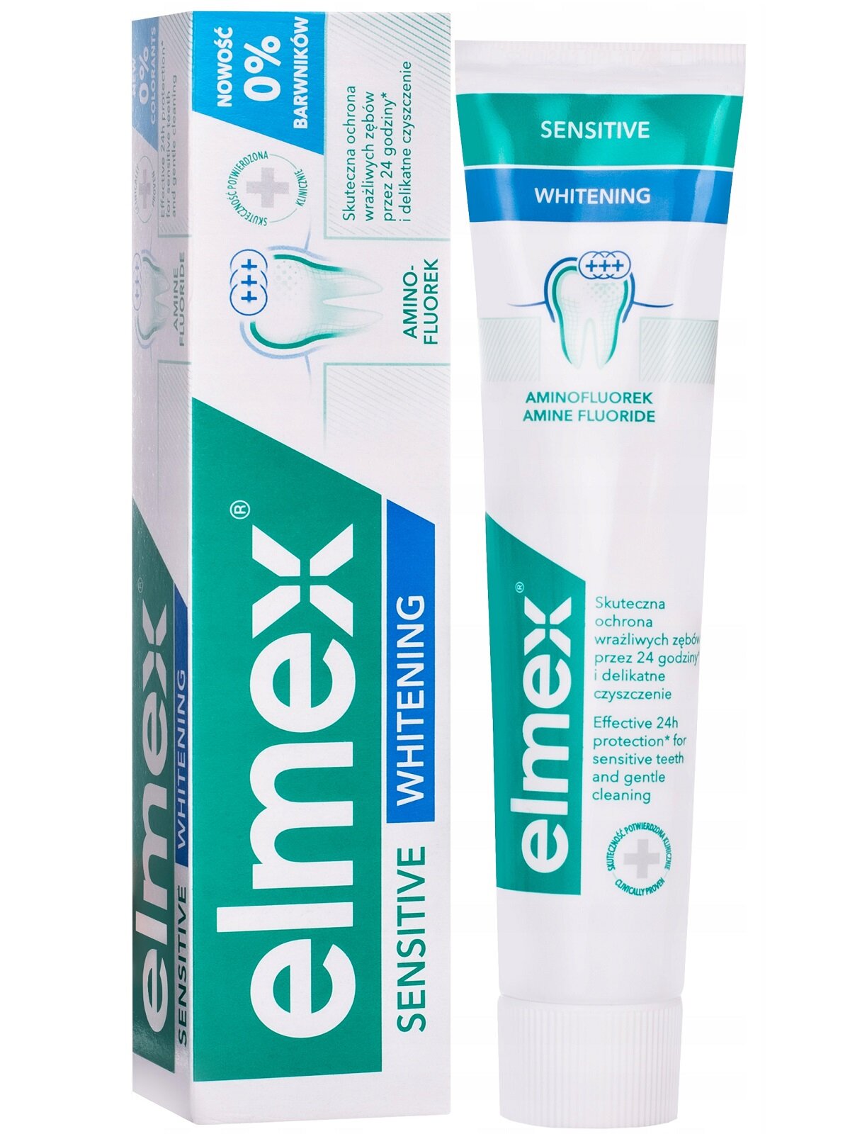 Зубная паста Elmex Sensitive Whitening 75мл (назначение: отбеливающее/для чувствительных зубов, фторсодержащая)