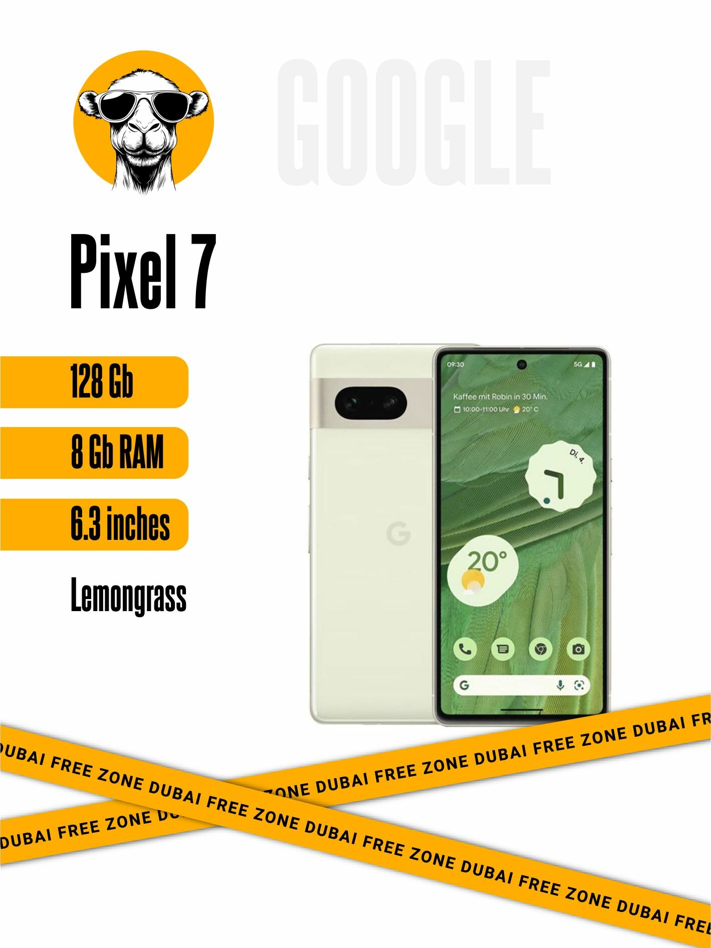 Смартфон Google Pixel 7 8/128Gb Lemongrass/Желтый