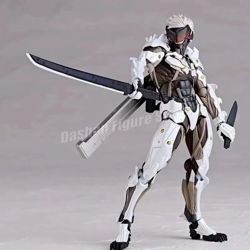 Kaiyodo Revoltech Metal Gear Rising: Revengeance Фигурка Рейден White With Box