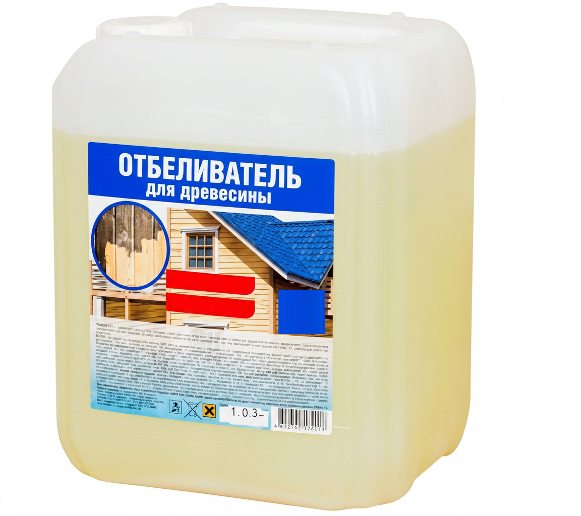 Отбеливатель для Древесины Super Hause БС-80 5л Возвращает Естественный Цвет Дереву.