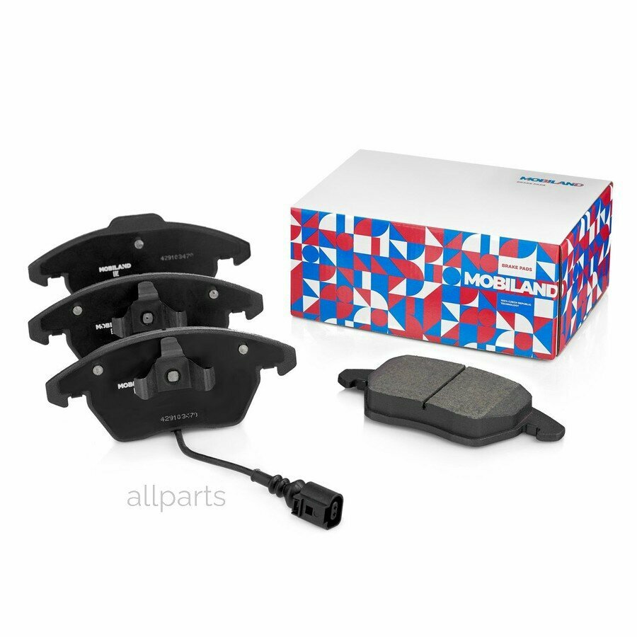 MOBILAND 429103470 Колодки тормозные дисковые передние (4 шт.) с п/шум. пласт. для а/м SKODA OCTAVIA II (1Z3), RAPID (N