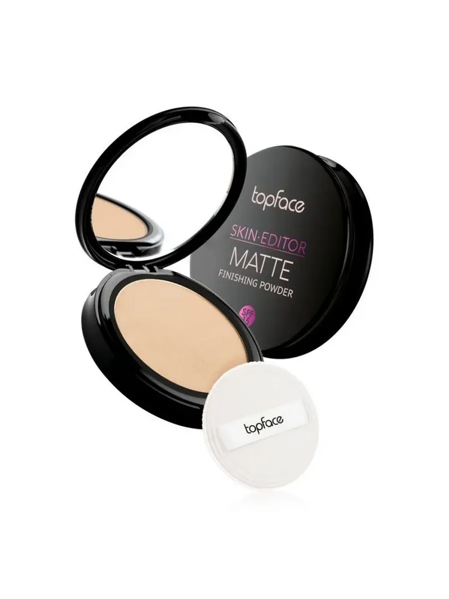 Пудра Topface Skin Editor Matte Finishing Powder, Компактная матовая, 007