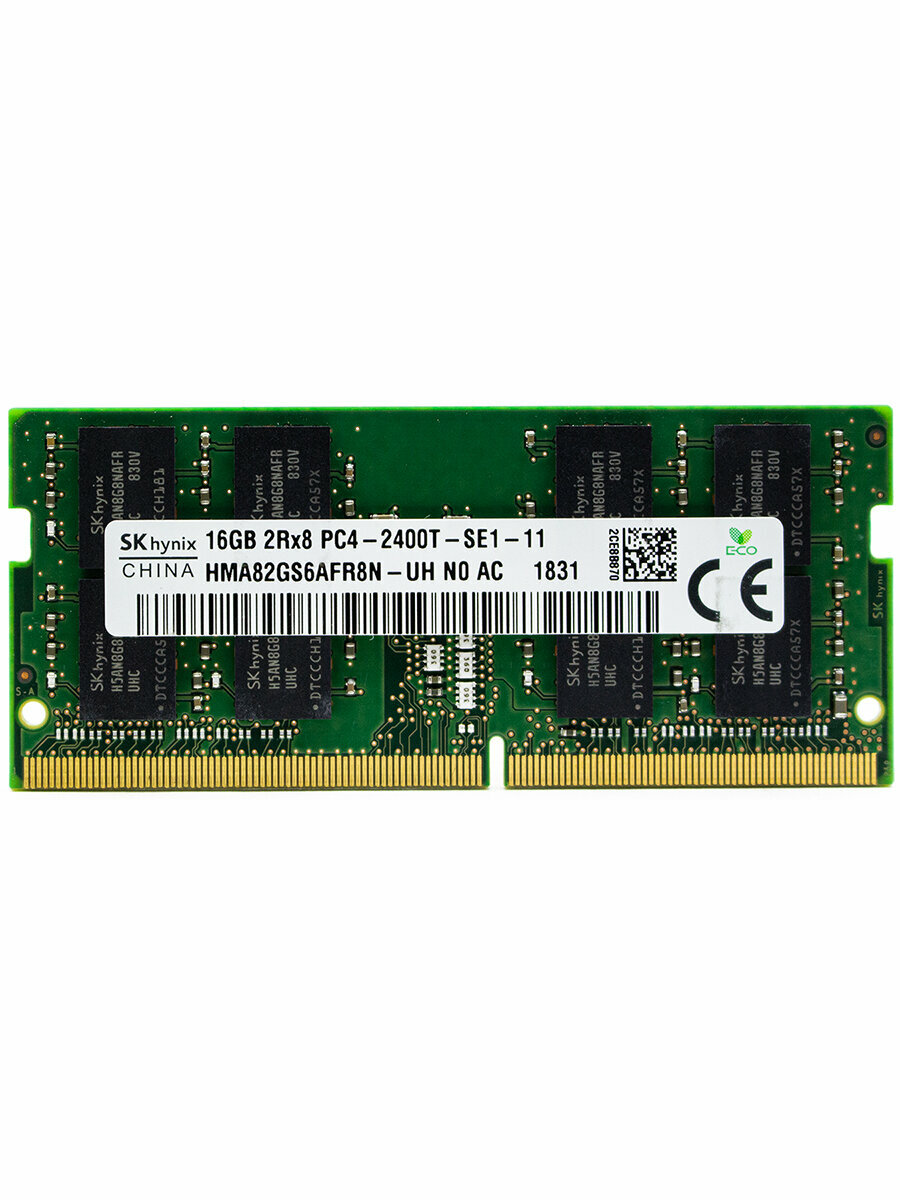 Модуль памяти для ноутбука SODIMM DDR4 16GB PC19200 2400МГц Hynix HMA82GS6AFR8N-UH