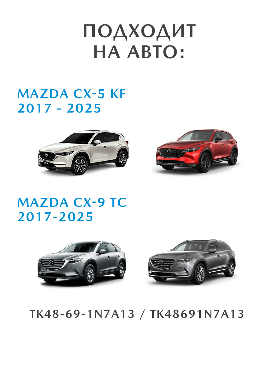 Крышка зеркала левого Синий Mazda CX-5 KF 2017-2025 / CX-9 TC 2017-2025