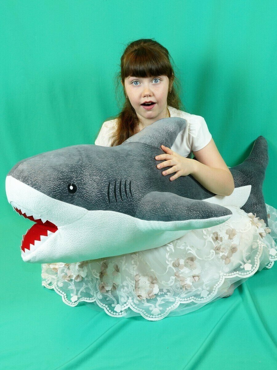 Мягкая игрушка - подушка Акула 110 см.