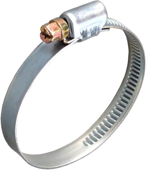 Хомуты червячные из оцинкованной стали Fortisflex PL-9/W1 d32-50 мм {68986} 1 шт