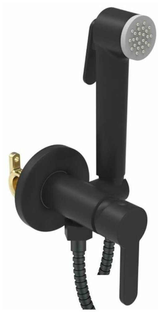 Гигиенический душ со смесителем Agger Gorgeous черный A0270044, высококачественной латуни, 8 см