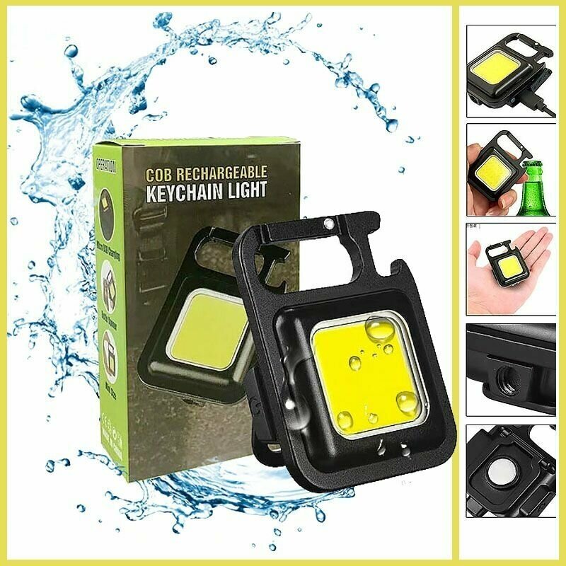 Подарок! Карманный мини фонарик брелок. Сверхяркий светодиод на 800 Lum + USB аккумулятор