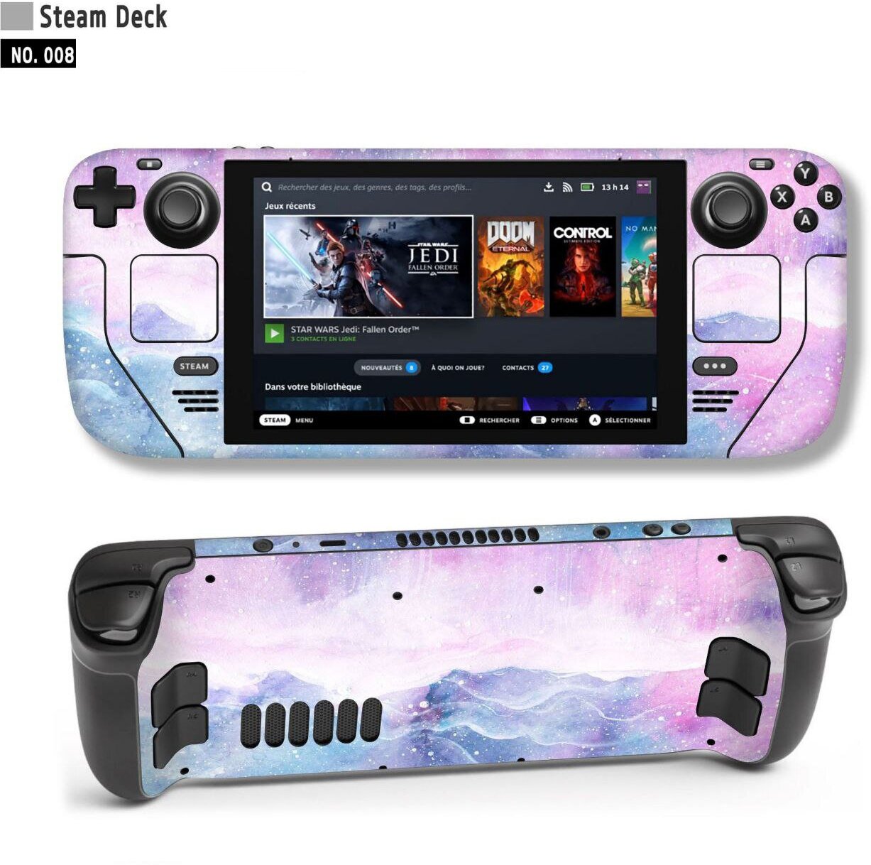 Наклейка/защитная плёнка для Steam Deck NO. 008, Пятна