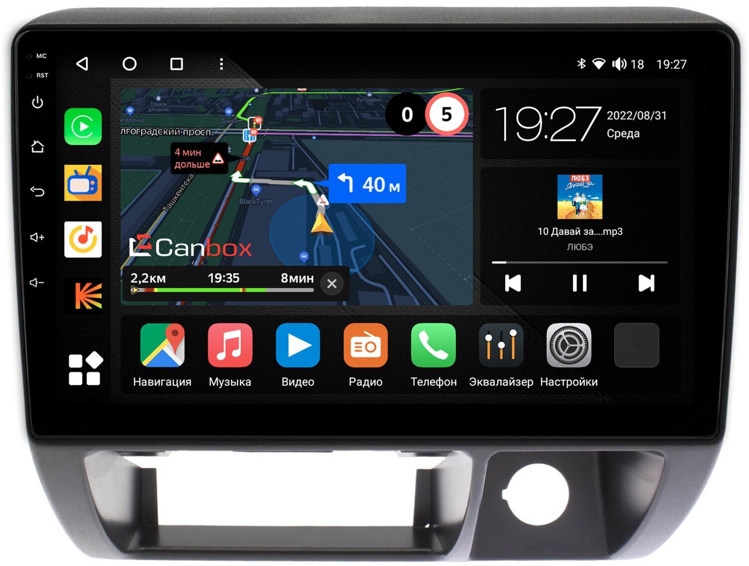 Штатная магнитола Suzuki Jimny 3 1998-2005 Canbox M-Line 4542-9-1293 на Android 10 (4G-SIM, 4/64, DSP, QLed)