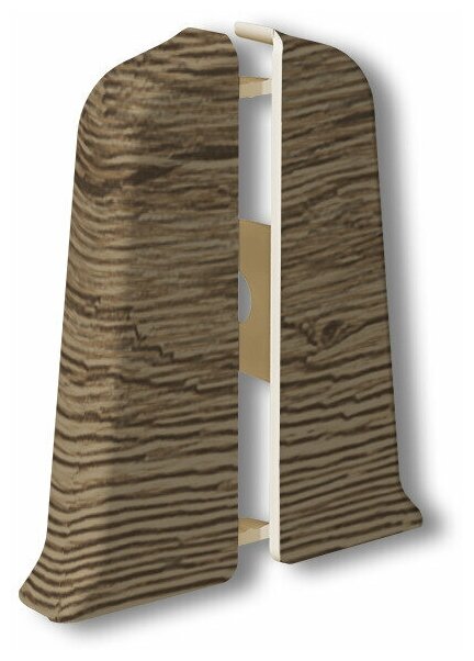 Торцевая заглушка для плинтуса DECONIKA 55мм, - 211 Дуб рустик, 2шт