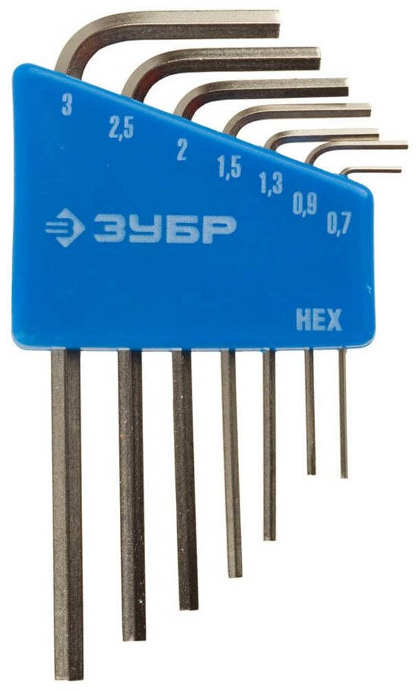 Набор ключей имбусовых ЗУБР эксперт мини для точных работ {27471-H7} (7 шт/упак)