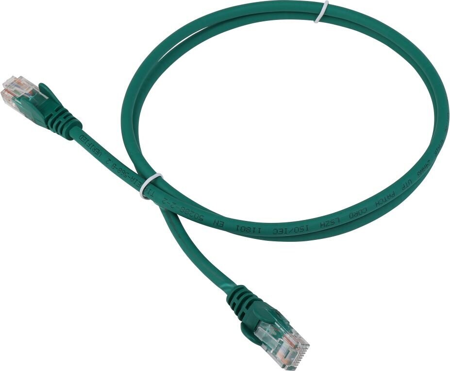 Патч-корд Lanmaster LAN-PC45/U5E-0.5-GN UTP RJ-45 вил.-вилка RJ-45 кат.5E 0.5м зеленый LSZH (уп:1шт
