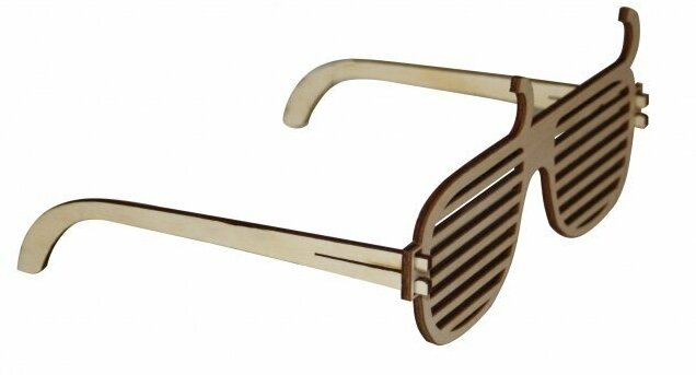 Деревянные заготовки / Декупаж, деревянная заготовка для творчества "Добрый мастер" №14458 "Очки" 14,5*13,5см (1шт)