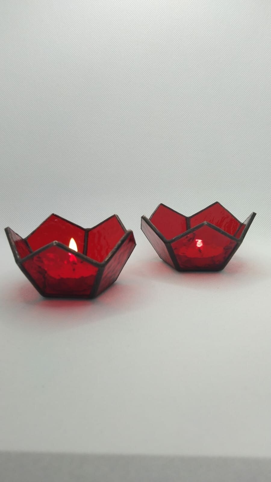 Набор подсвечников в технике Тиффани