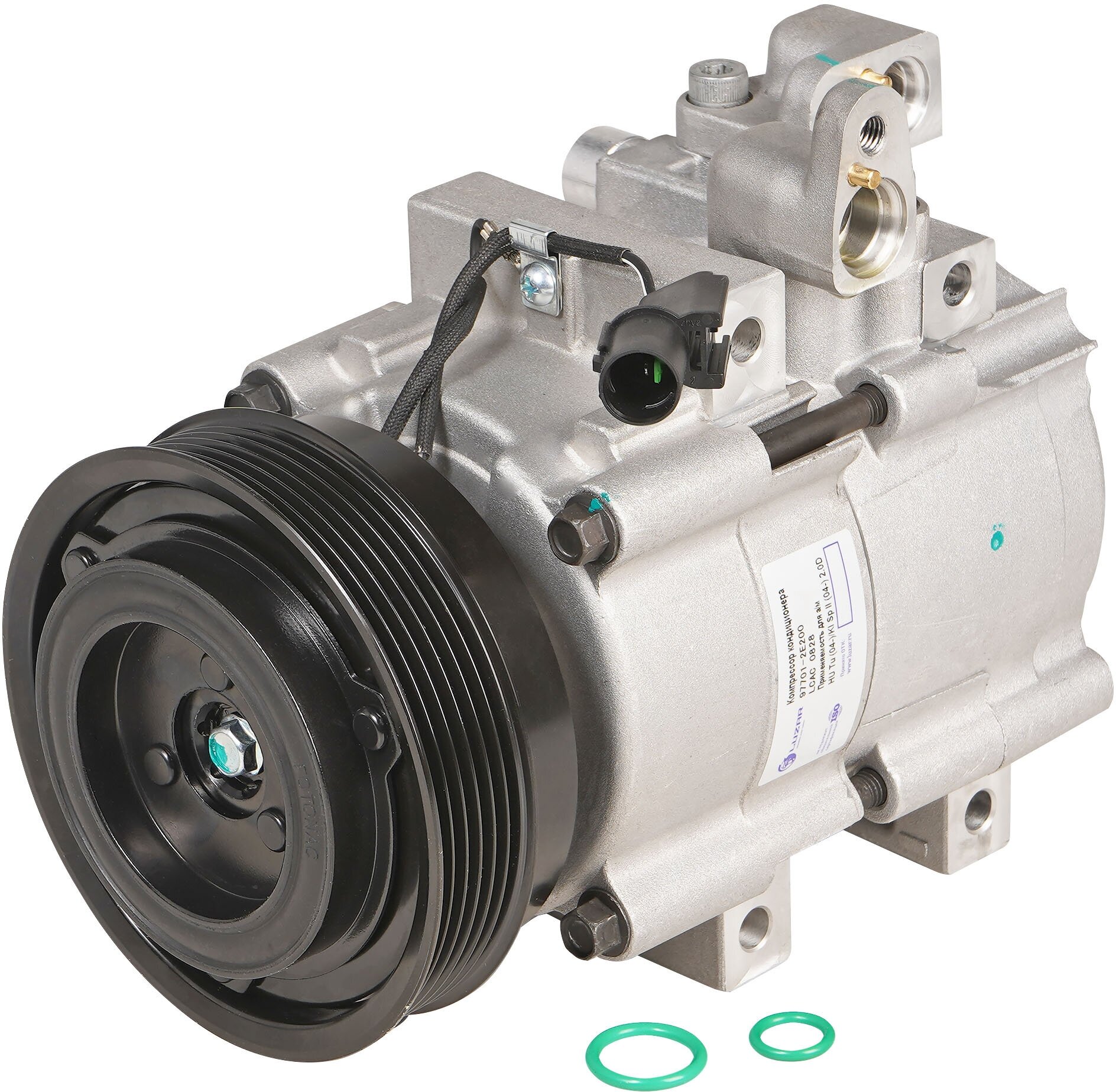 Компрессор кондиц для ам Hyundai Tucson 04Kia Sportage II 04 20D тип Halla LCAC 0828 LUZAR арт. lcac0828