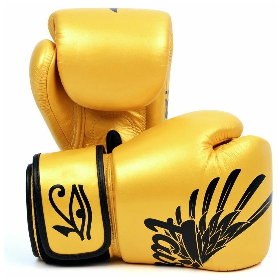 Боксерские перчатки Fairtex BGV1 Falcon золотые 12 унций