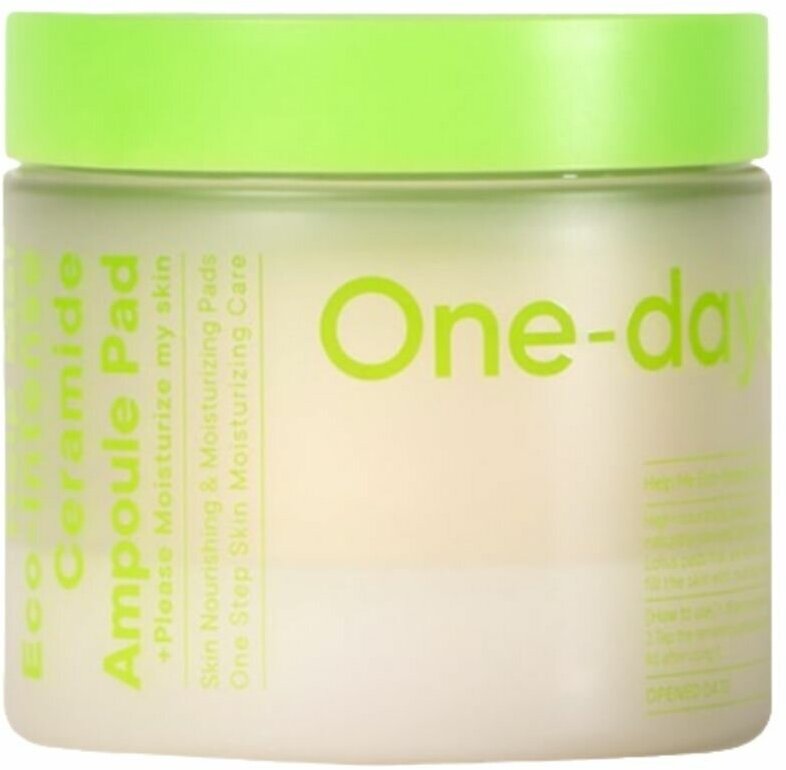 One-day's you Тонер-пэды с церамидами / Help Me Eco-Intense Ceramide Ampoule Pad, 90 пэдов
